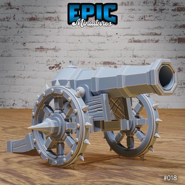 3D Printable Siege Cannon / Projectile Launcher Engine / Gunpowder / Large Gun / War Machine ...